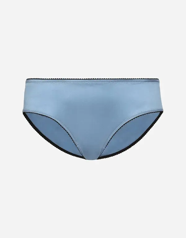 Dolce & Gabbana Satin Panties - Light Blue
