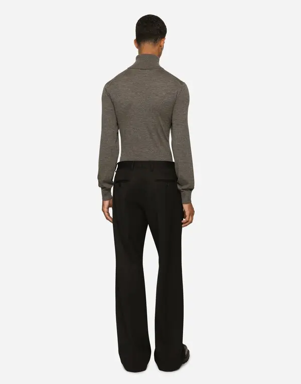 Dolce & Gabbana Extra-fine Cashmere Turtleneck Sweater - Grey