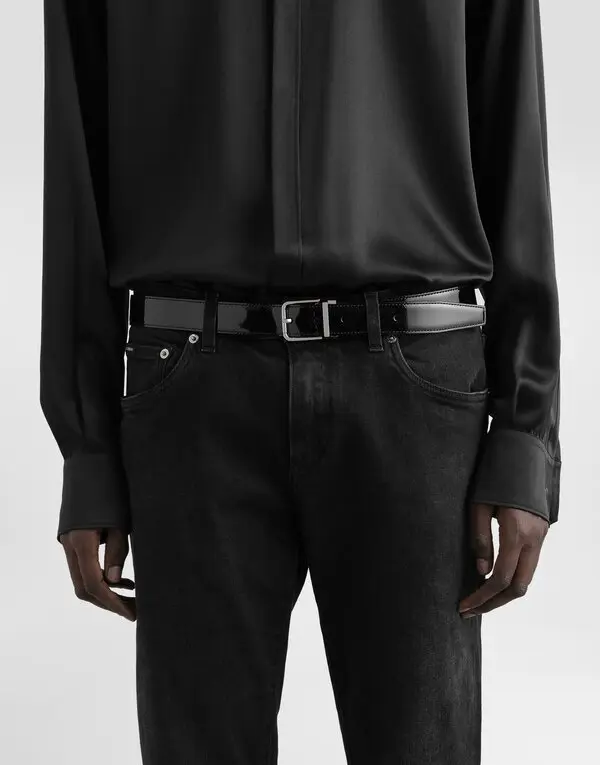 Dolce & Gabbana Patent Calfskin Belt
