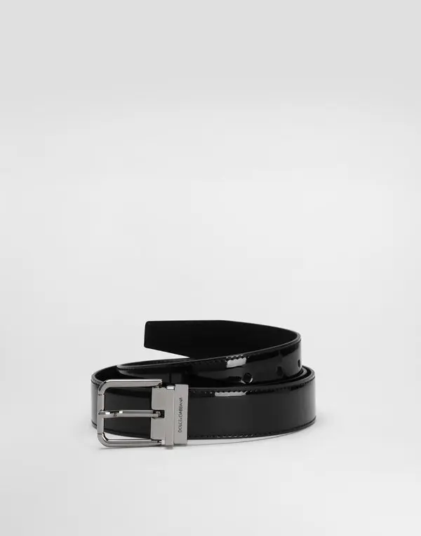 Dolce & Gabbana Patent Calfskin Belt