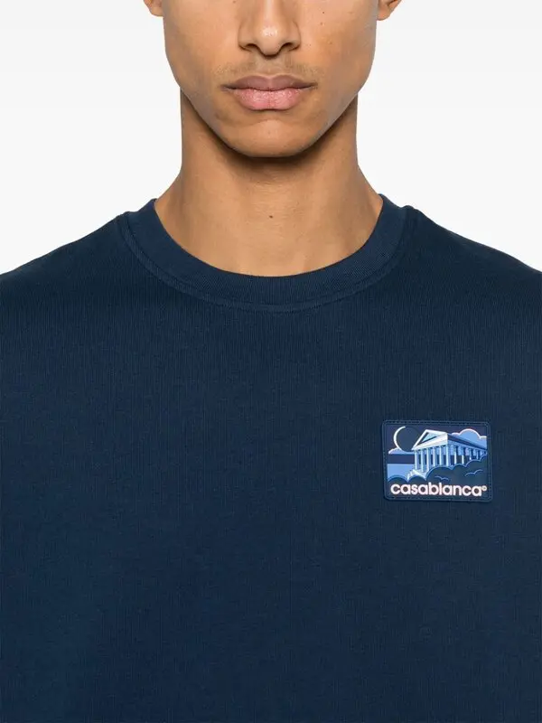 Casablanca Logo-patch T-shirt