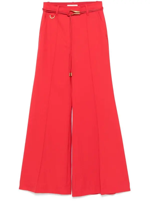 Zimmermann Crush Trousers - Red