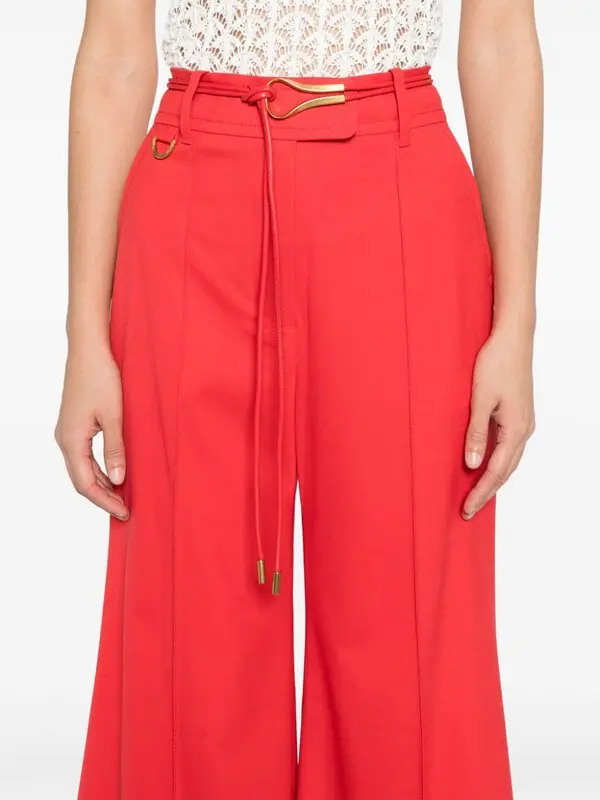 Zimmermann Crush Trousers - Red