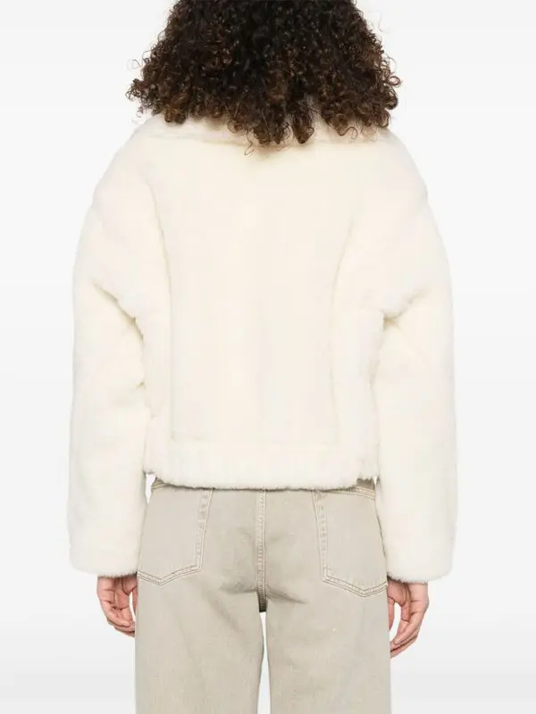 Max Mara Oggeri Alpaca And Virgin Wool Jacket - White