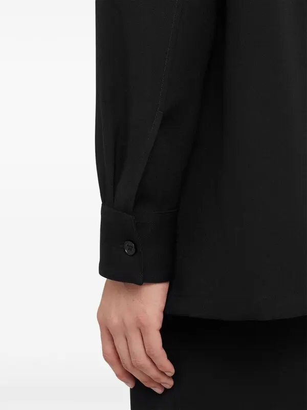 JIL SANDER Wool Shirt - Black