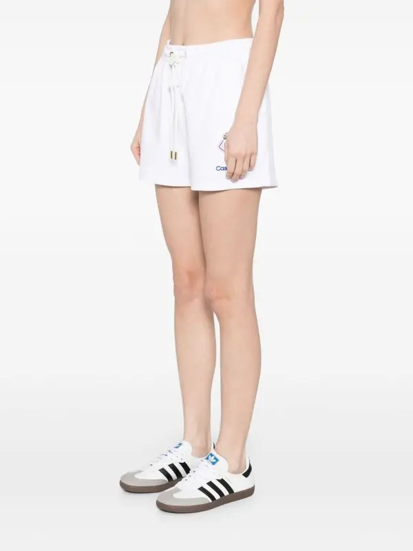 Casablanca Embroidered Logo Short