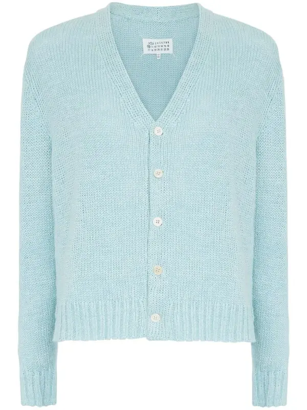 MAISON MARGIELA Hemp Cardigan - Blue