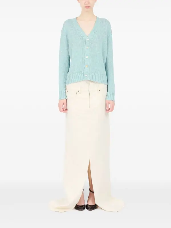 MAISON MARGIELA Hemp Cardigan - Blue