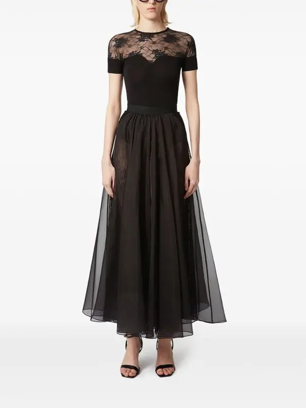 Nina Ricci Organza Maxi Skirt