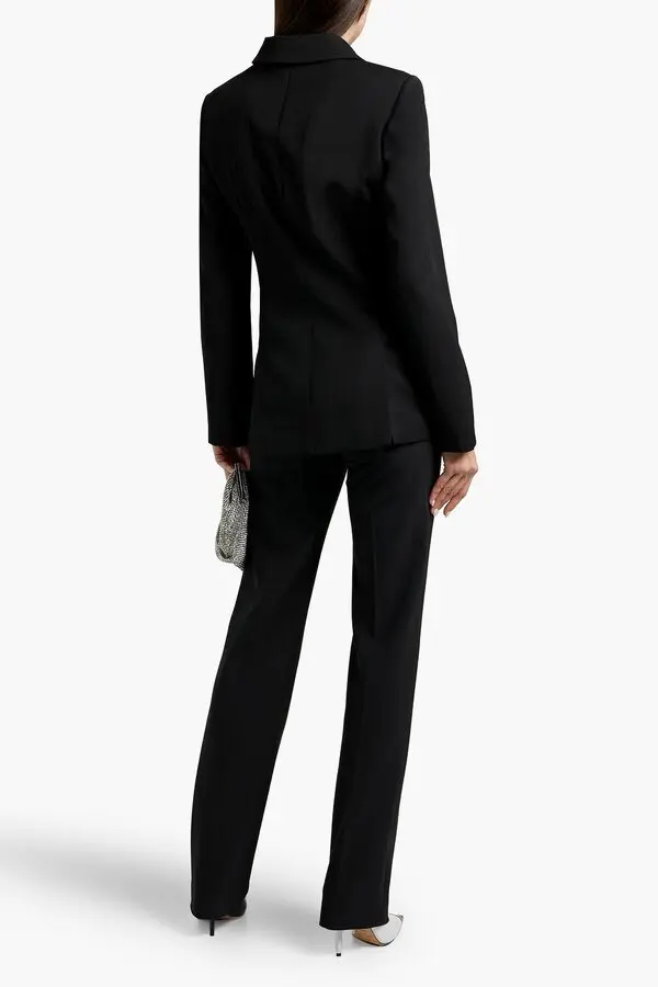 Oscar De La Renta Embroidered Wool Blazer