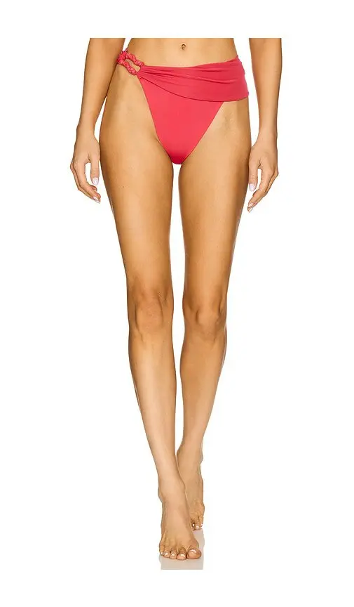 VIX PAULA HERMANNY Holly Hot Pants Brazilian Bikini Bottoms - Red