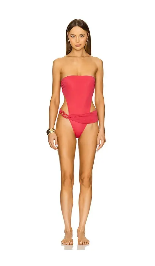 VIX PAULA HERMANNY Holly Brazilian One Piece - Red