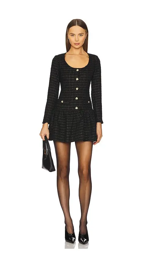 Amanda Uprichard Fallon Tweed Mini Dress