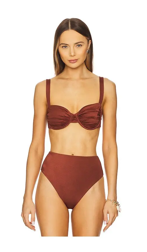 CLEOBELLA Beckett Bikini Top - Burnt Shimmer