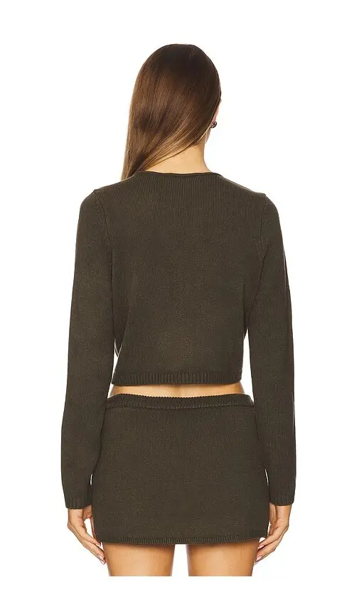 WeWoreWhat Fitted Crewneck Cardigan