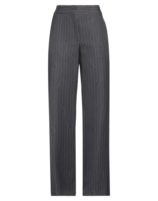 OFF-WHITE™ Wide-leg Striped Flannel Pants