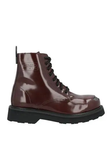 Kenzo Leather Ankle Boots In Brown - 77% Off | Editorialist display picture 1