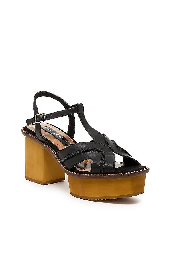 KELSI DAGGER BROOKLYN Genie Platform Sandals - Black