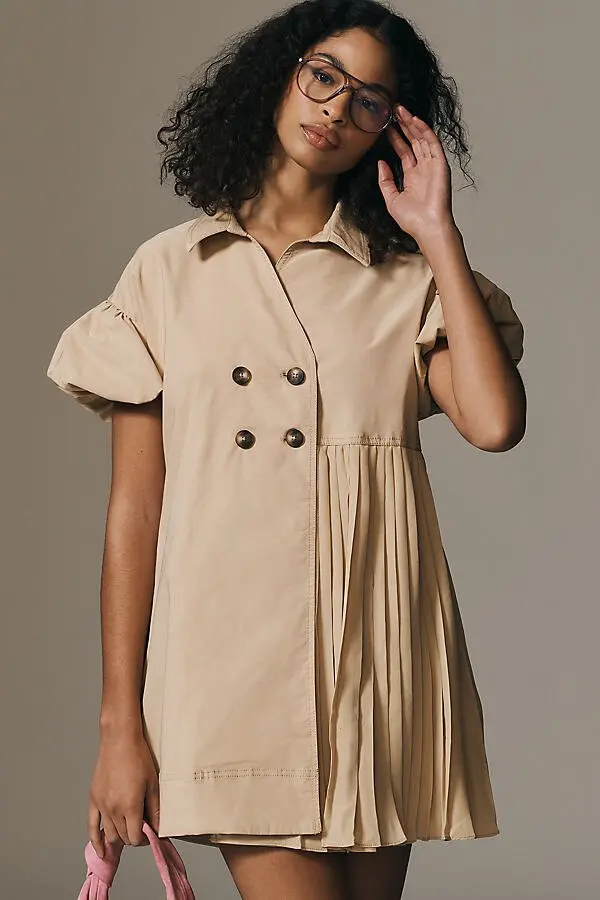 maeve mini dress beige NWT] Anthropologie Maeve Square-Neck Lace Mini Dress - US 2 - Beige