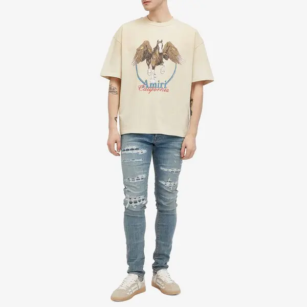 Amiri Ma Quad Repaired Skinny Jeans