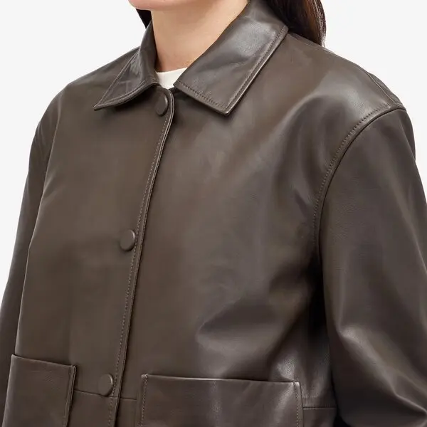 RÓHE Patch Leather Jacket