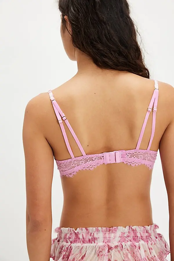 Free People Sonnet Demi Underwire Bra - Pink Combo