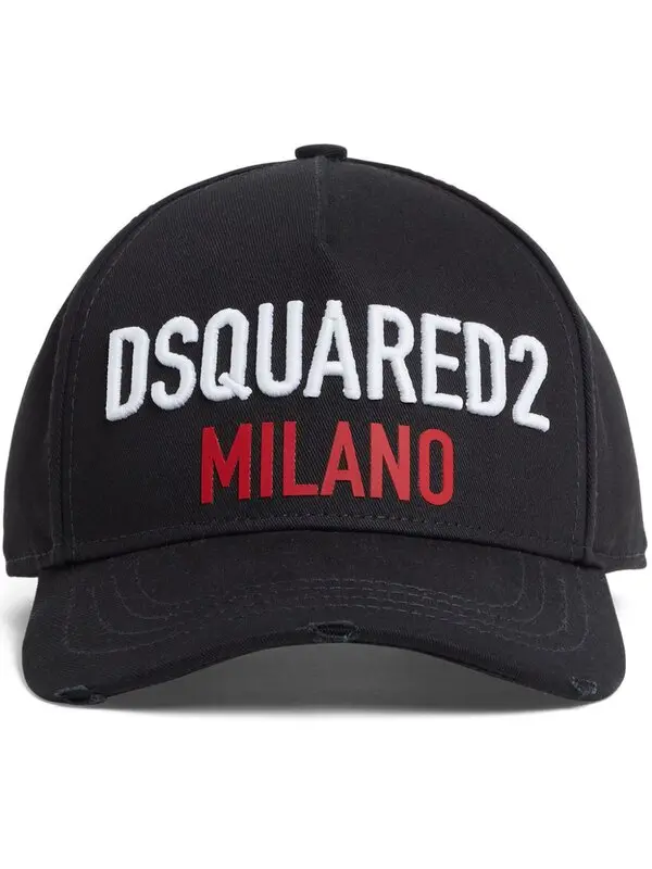 Dsquared2 Embroidered Logo Baseball Cap - Black