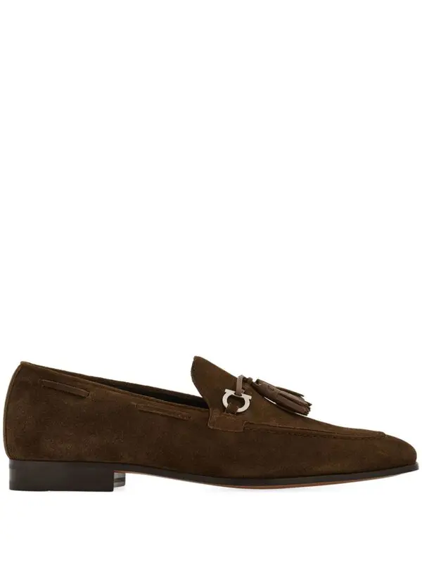 Ferragamo Tassel-Detail Loafers - Brown - 38% Off | Editorialist display picture 1