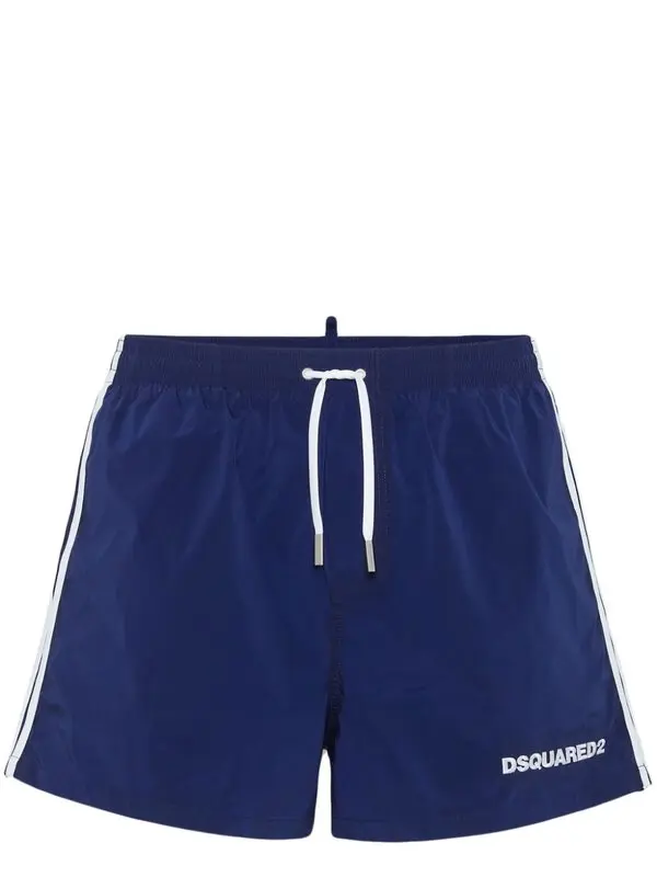 Dsquared2 Elasticated Drawstring Swim Shorts - Blue