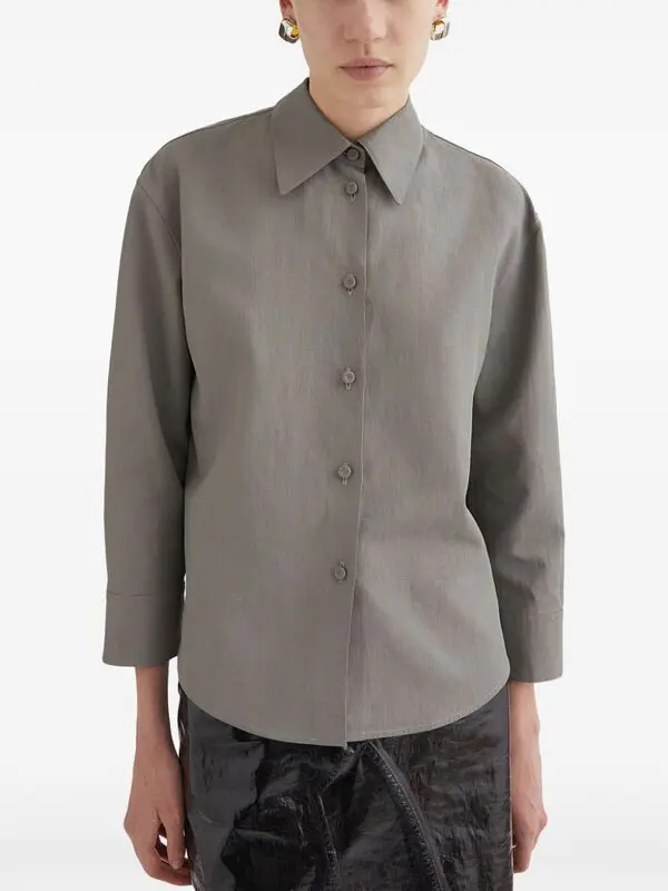 JIL SANDER Curved Hem Shirt