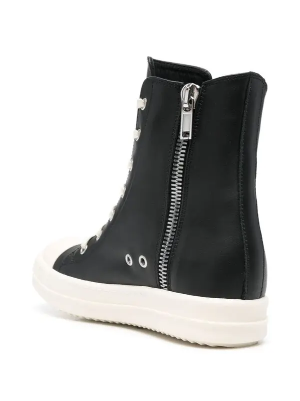 Rick Owens Leather High-top Sneakers