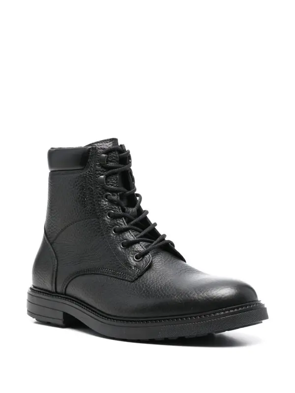 Tommy Hilfiger Pebbled-leather Boots