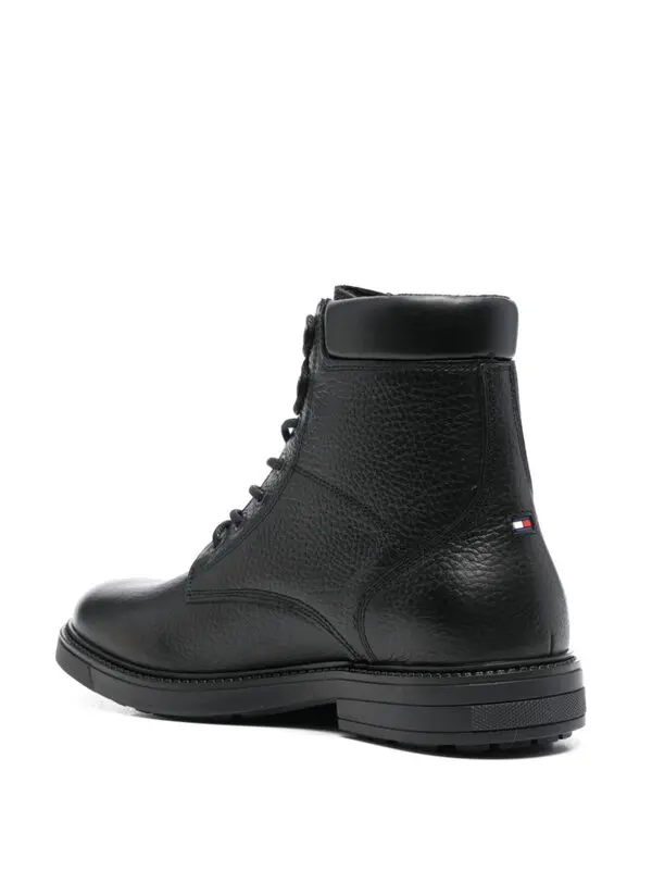 Tommy Hilfiger Pebbled-leather Boots