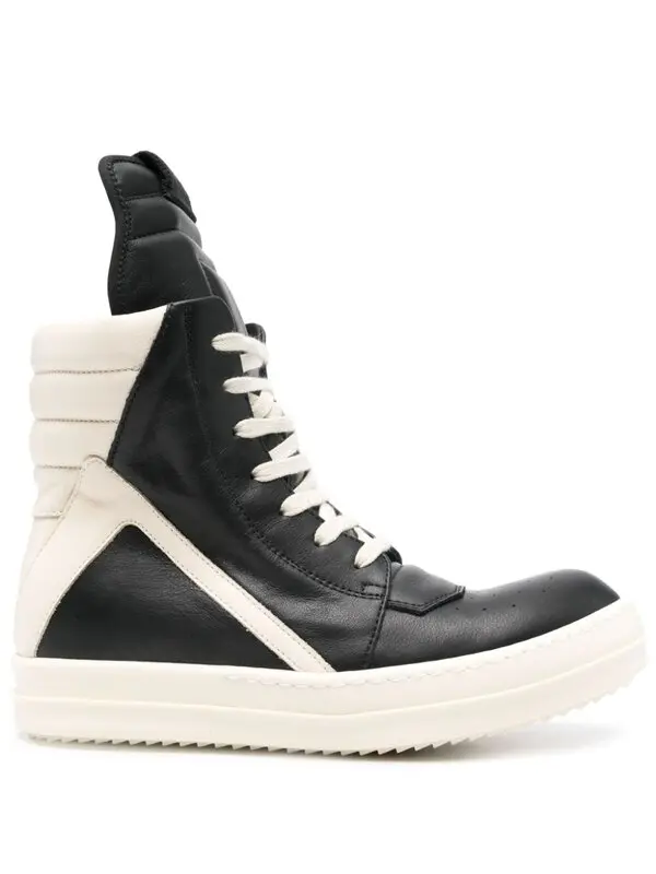 Rick Owens Hollywood Geobasket Sneakers - Black