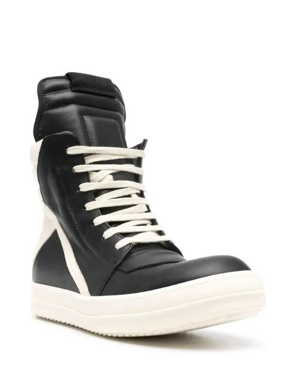 Rick Owens Hollywood Geobasket Sneakers - Black