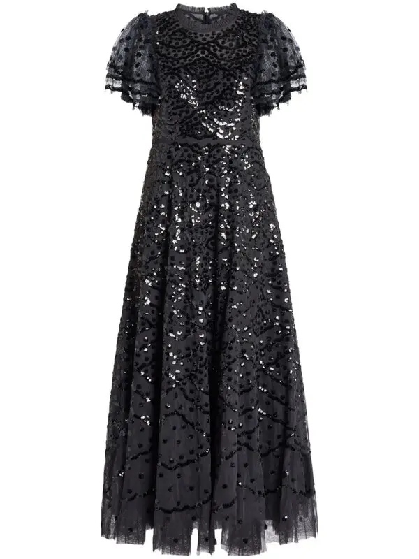 NEEDLE & THREAD Sequinned Maxi Dress