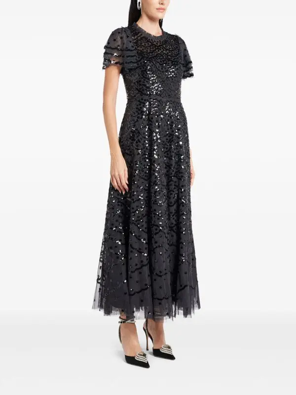 NEEDLE & THREAD Sequinned Maxi Dress