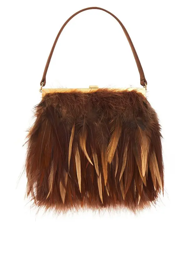 Saint Laurent Nuit Blanche Chain Bag - Cacao