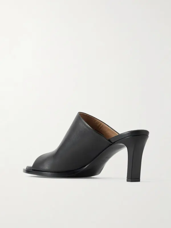 TOD'S Leather Mules - Black