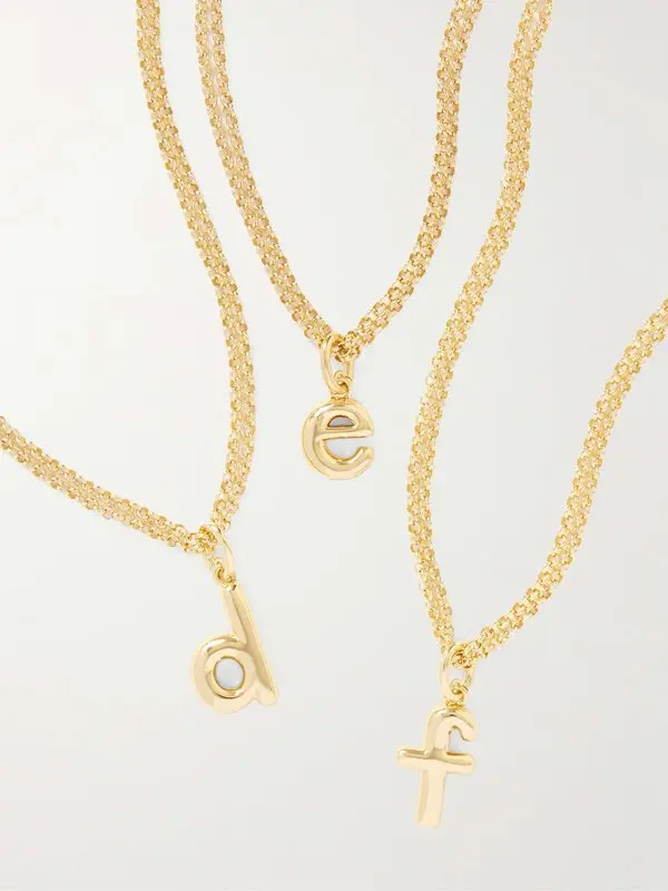 ROXANNE ASSOULIN The Puffy Initial -tone Necklace