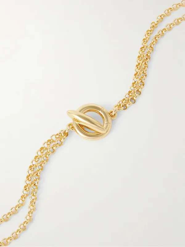ROXANNE ASSOULIN The Puffy Initial -tone Necklace
