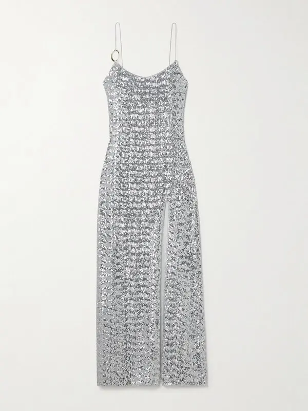 Oseree Sequin-embellished Maxi Dress