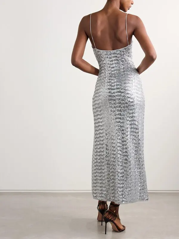 Oseree Sequin-embellished Maxi Dress