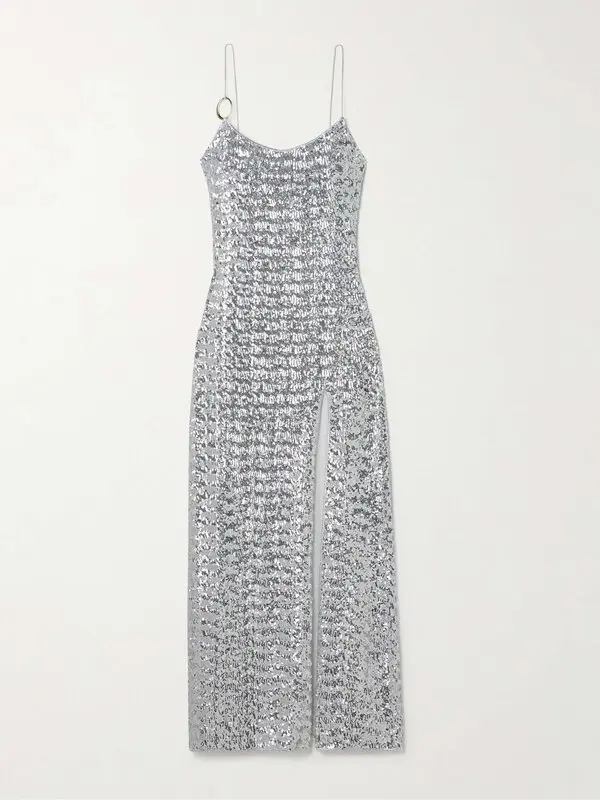 Oseree Sequin-embellished Maxi Dress