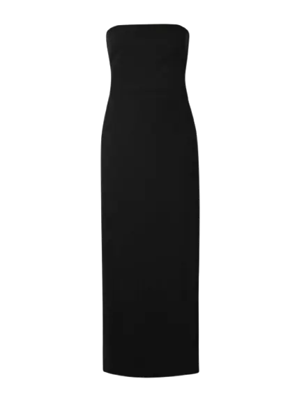 Matteau Strapless Wool-blend Crepe Midi Dress