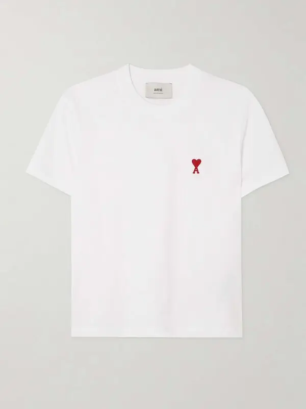 Ami De Caur Embroidered T-shirt - White