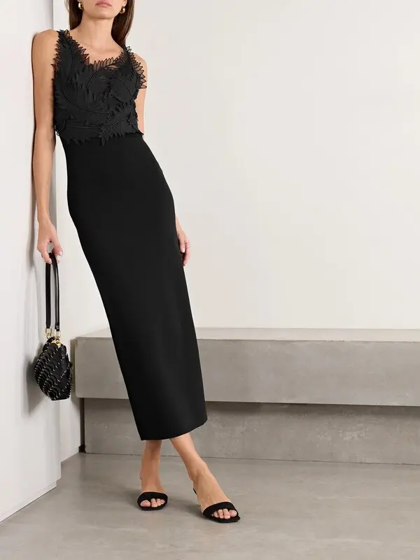 Aje Daisy AppliquD Maxi Dress In Black - 50% Off | Editorialist