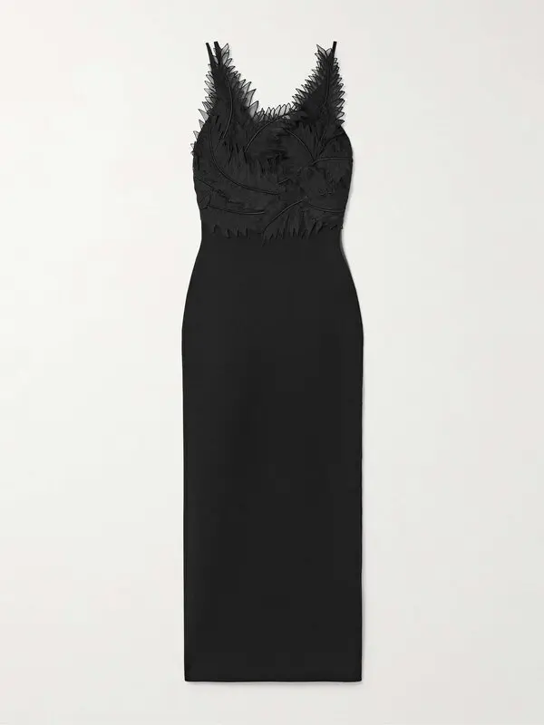 Aje Daisy Appliquéd Maxi Dress