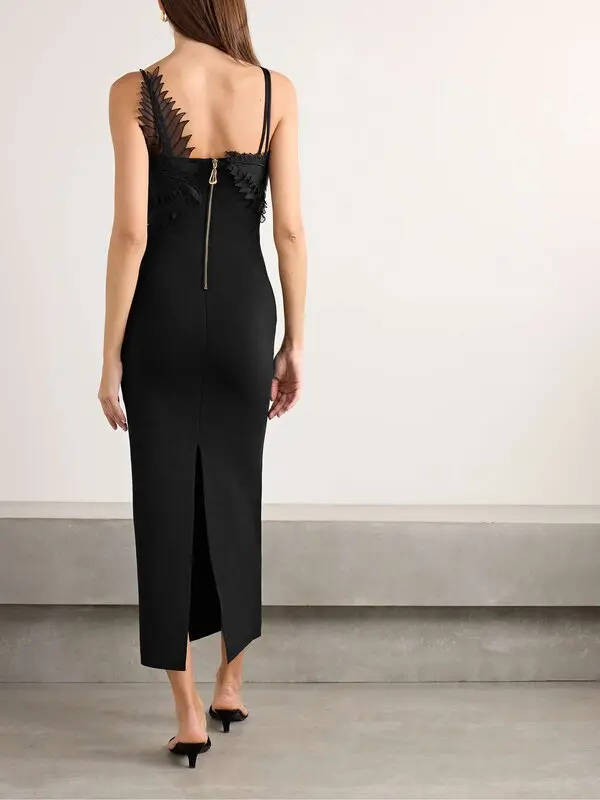 Aje Daisy Appliquéd Maxi Dress