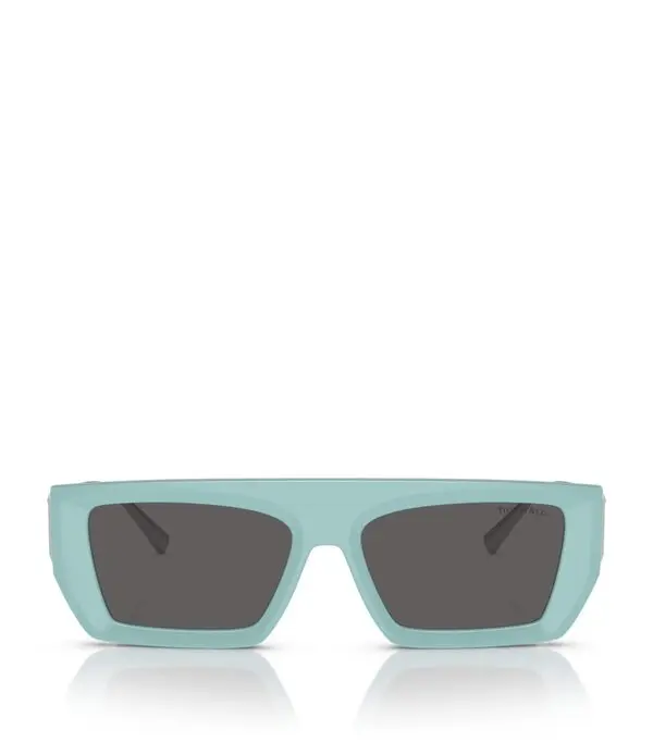 Tiffany & Co. Injected Rectangular Sunglasses - Blue